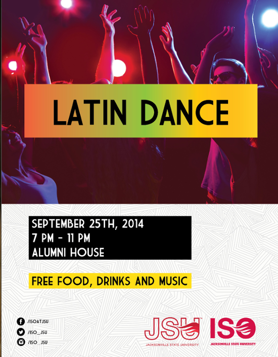 ISO to Host Latin Dance on September 25, 2014 - JSU News